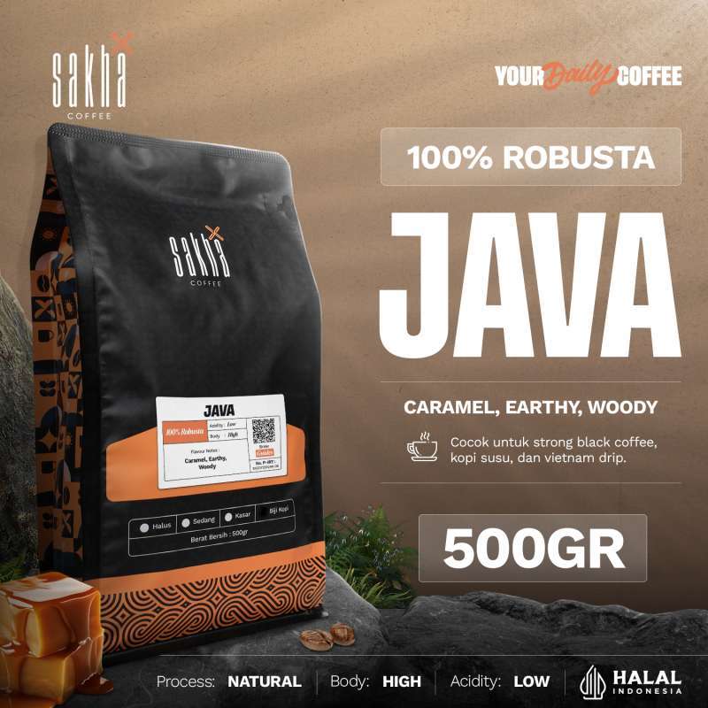 Promo Sakha Coffee | Biji Kopi Bubuk Fine Robusta Java Island Jawa ...