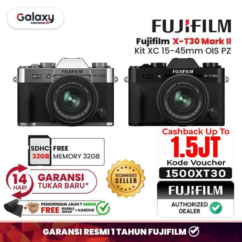 Jual Fujifilm Xt30 Kit 15 45 Ii Original Murah - Harga Diskon Februari 2024 | Blibli