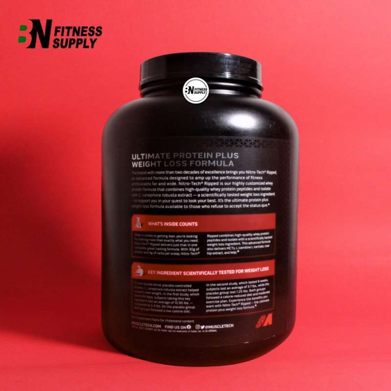 Jual Muscletech Nitrotech Ripped Protein Powder - - 4 Lbs, Vanilla Di ...