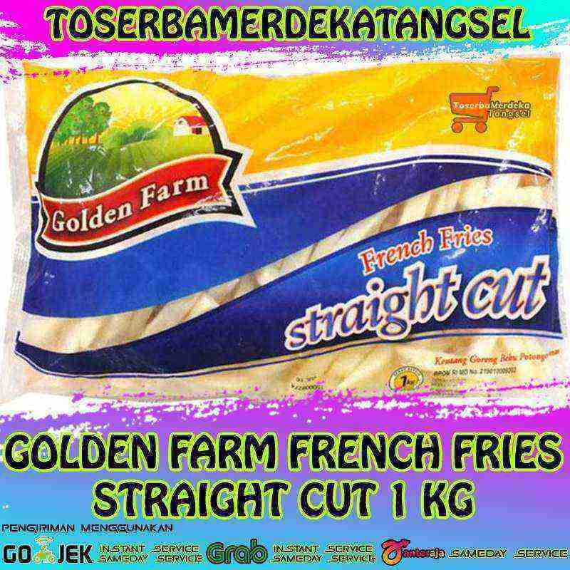 Jual Golden Farm Straight Cut Frozen French Fries Kentang Beku 1 Kg Di ...