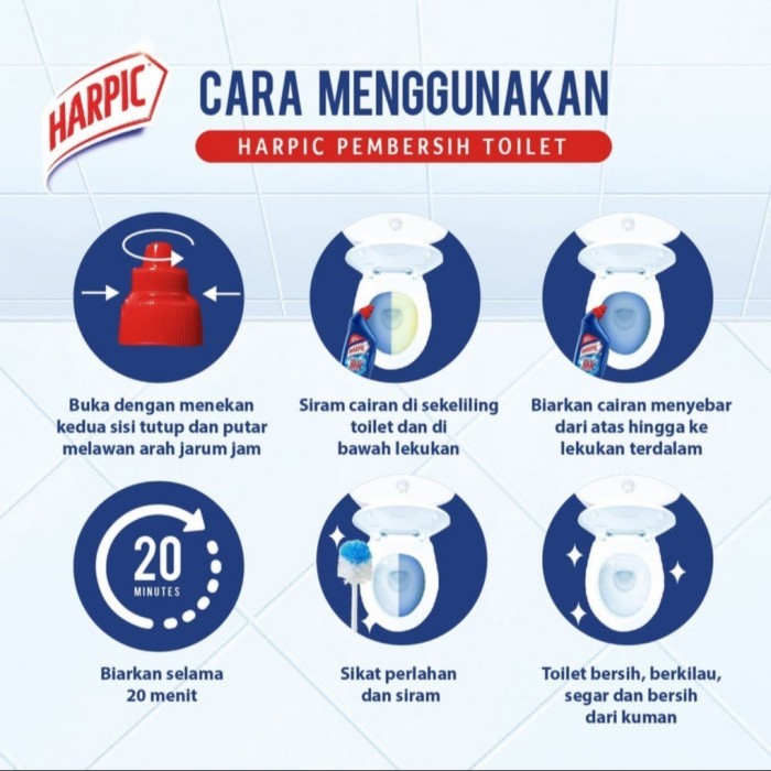 Promo Harpic Power Plus 10X Max Clean Original | Pembersih Toilet Botol - 200 ml (Kemasan 6 Pcs ...