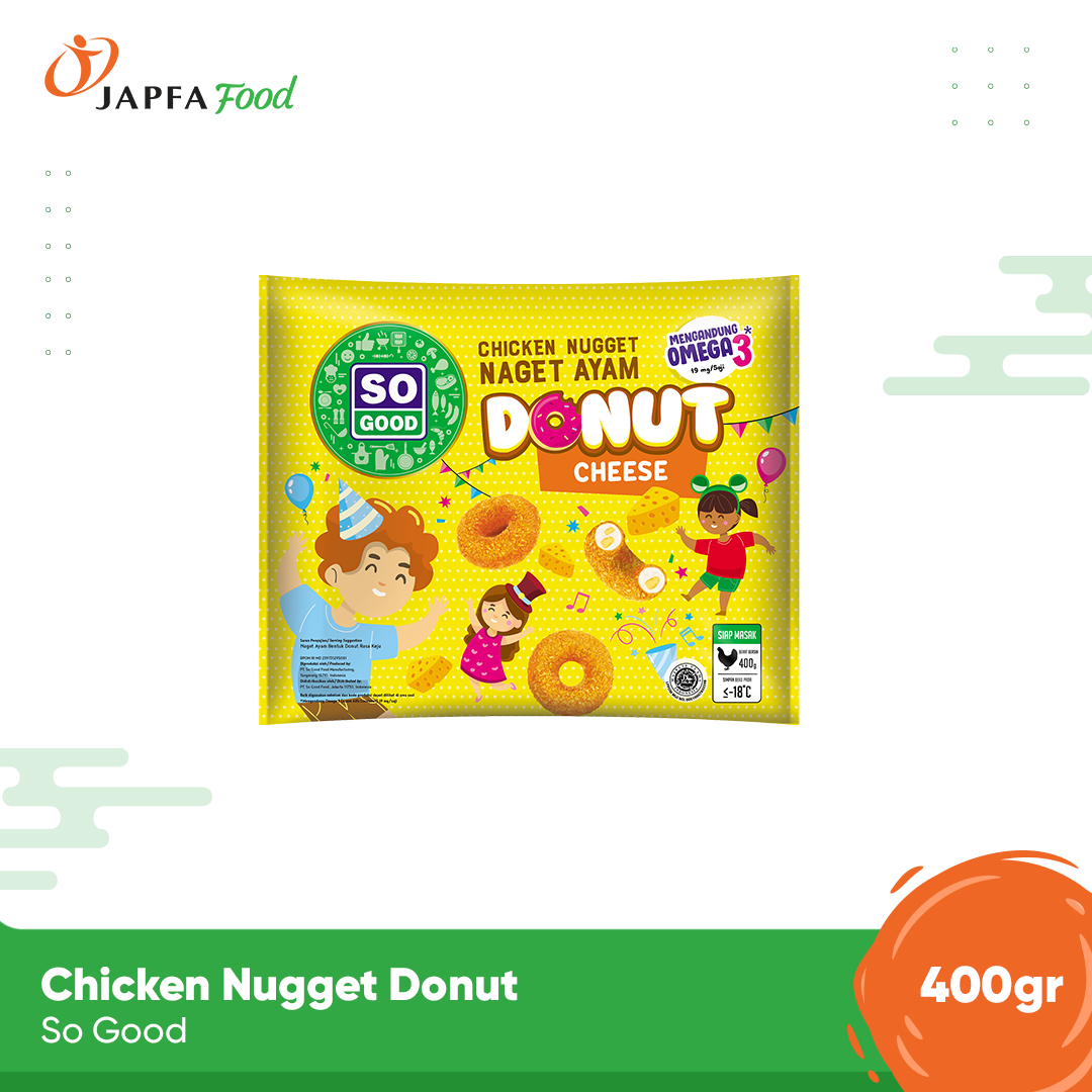 Promo So Good Chicken Nugget Donut Cheese / Naget Ayam Keju 400gr ...