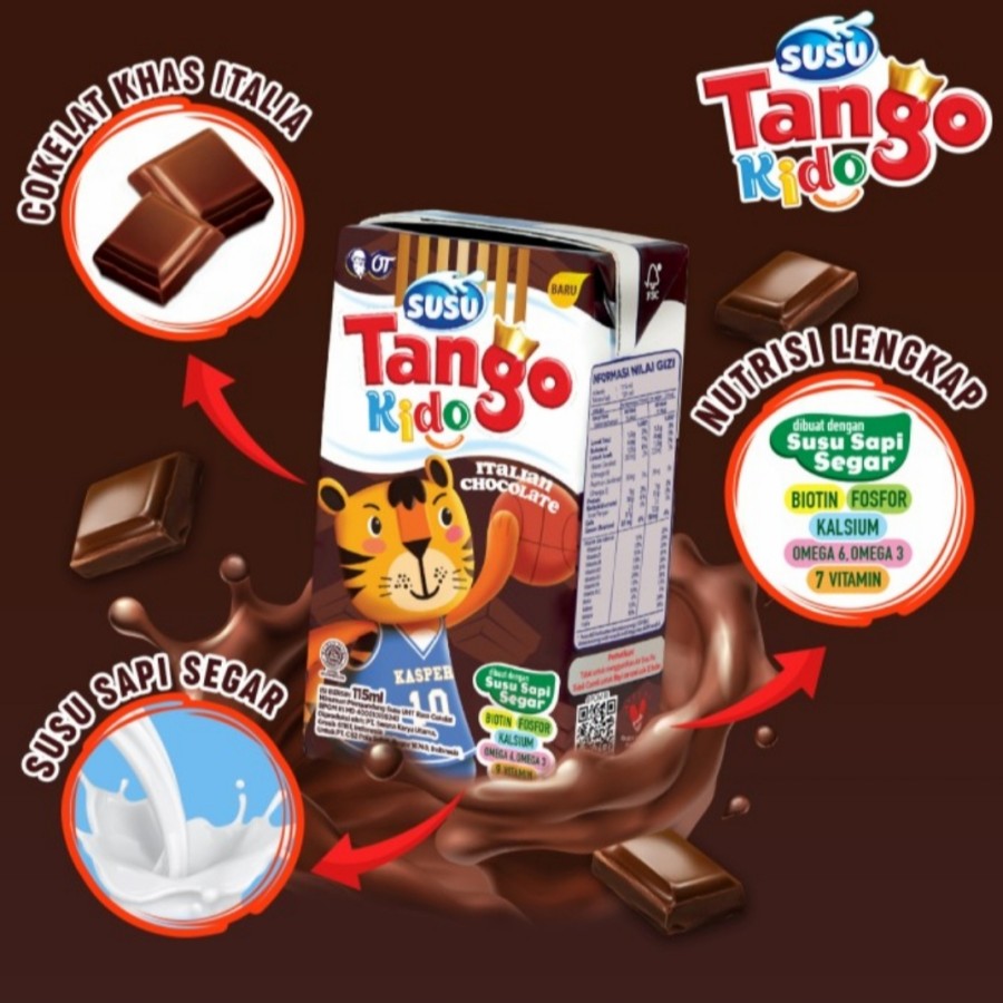 Jual Susu Kids Tango Kido Italian Chocolate | Cokelat Kotak Uht - 115 ...