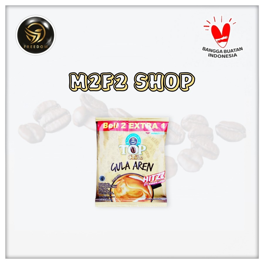 Promo Kopi Top Gula Aren Hitzz 3in1 Kopi Instan Sachet - 22 Gr (kemasan ...