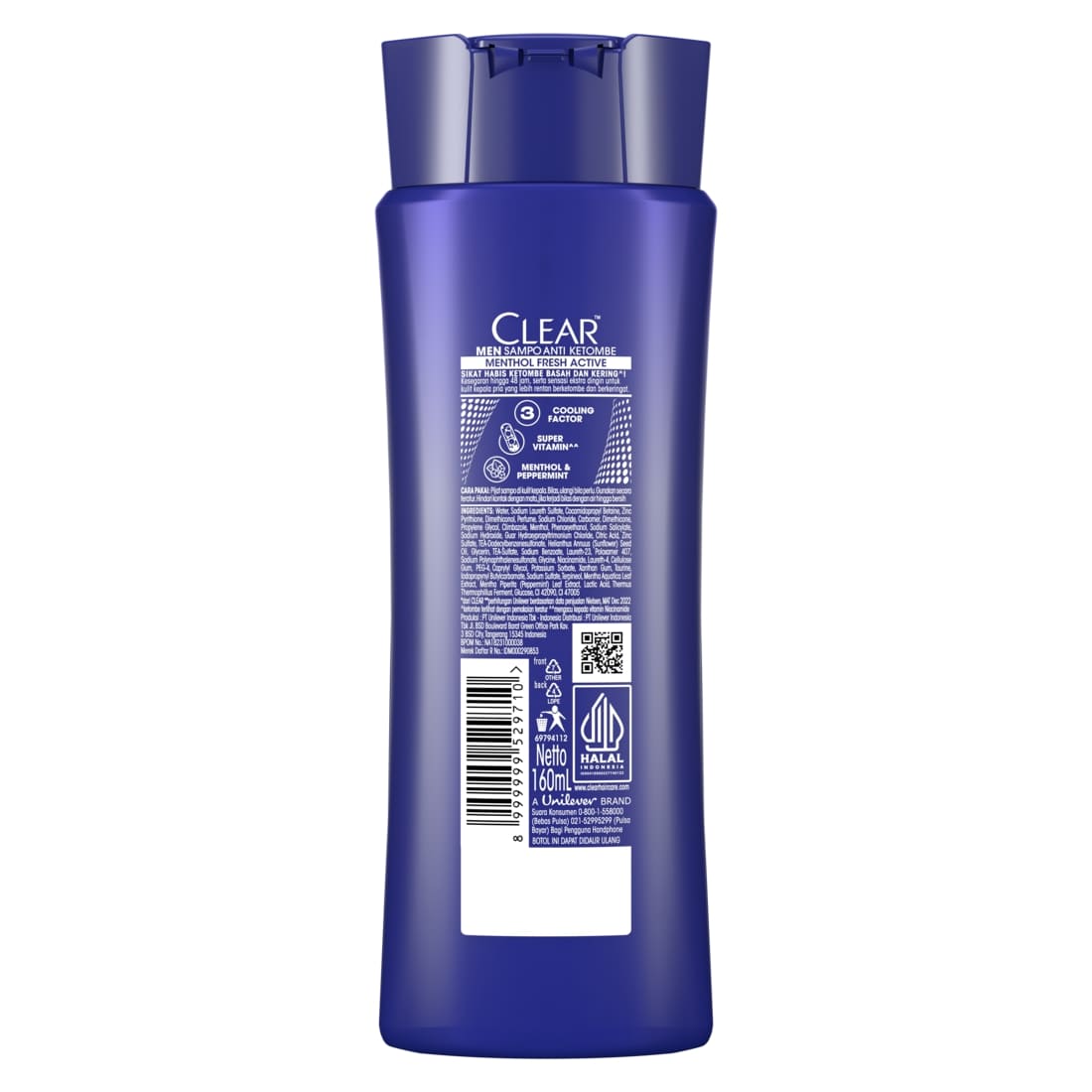 Promo Clear Men Shampoo Anti Ketombe Menthol Fresh Active Dengan 3 ...