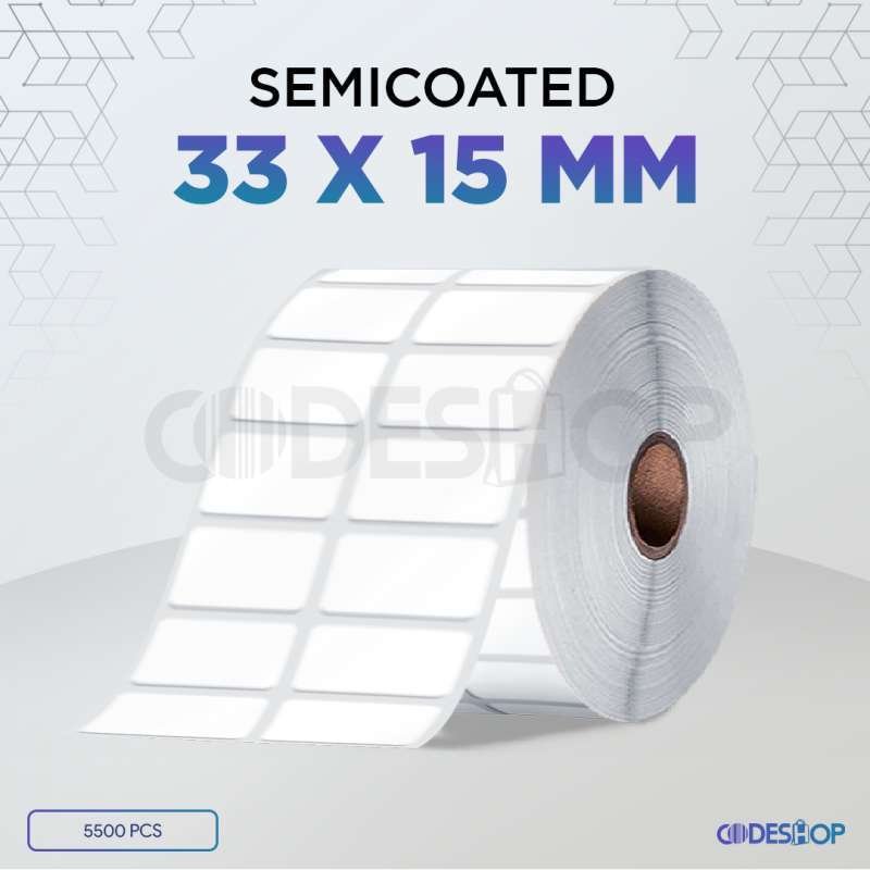 Jual KERTAS STICKER LABEL BARCODE SEMICOATED 33 X 15 2 BARIS ARGOX ...