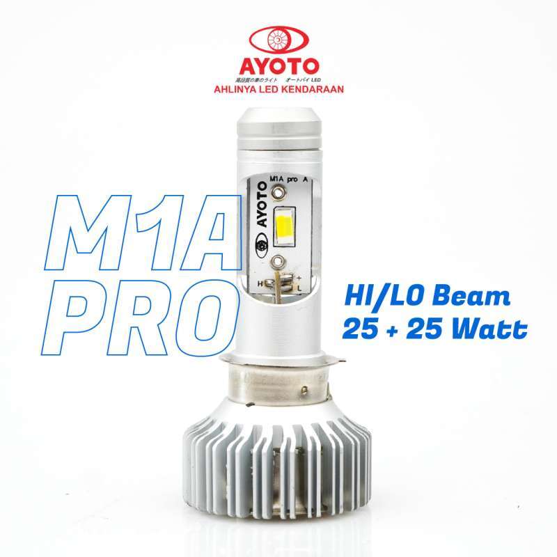 Jual Lampu LED Utama Motor Bebek Matic AYOTO M1A PRO H6 AC DC PNP - M1A ...