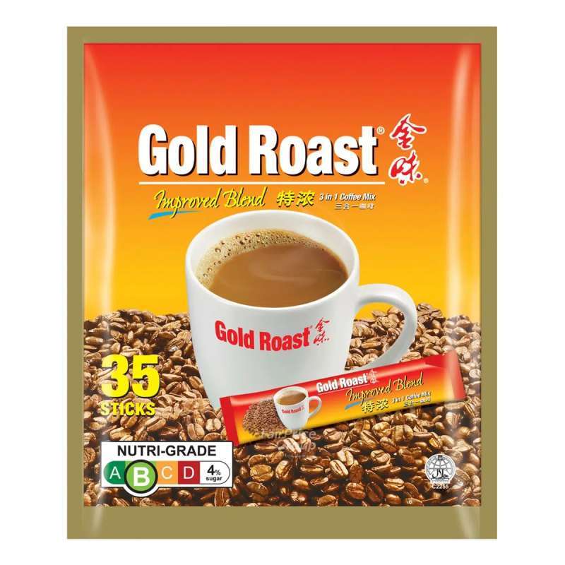 Jual Gold Roast 3 in 1 Instant Coffee Mix 35sX22g di Seller BisQuitto ...