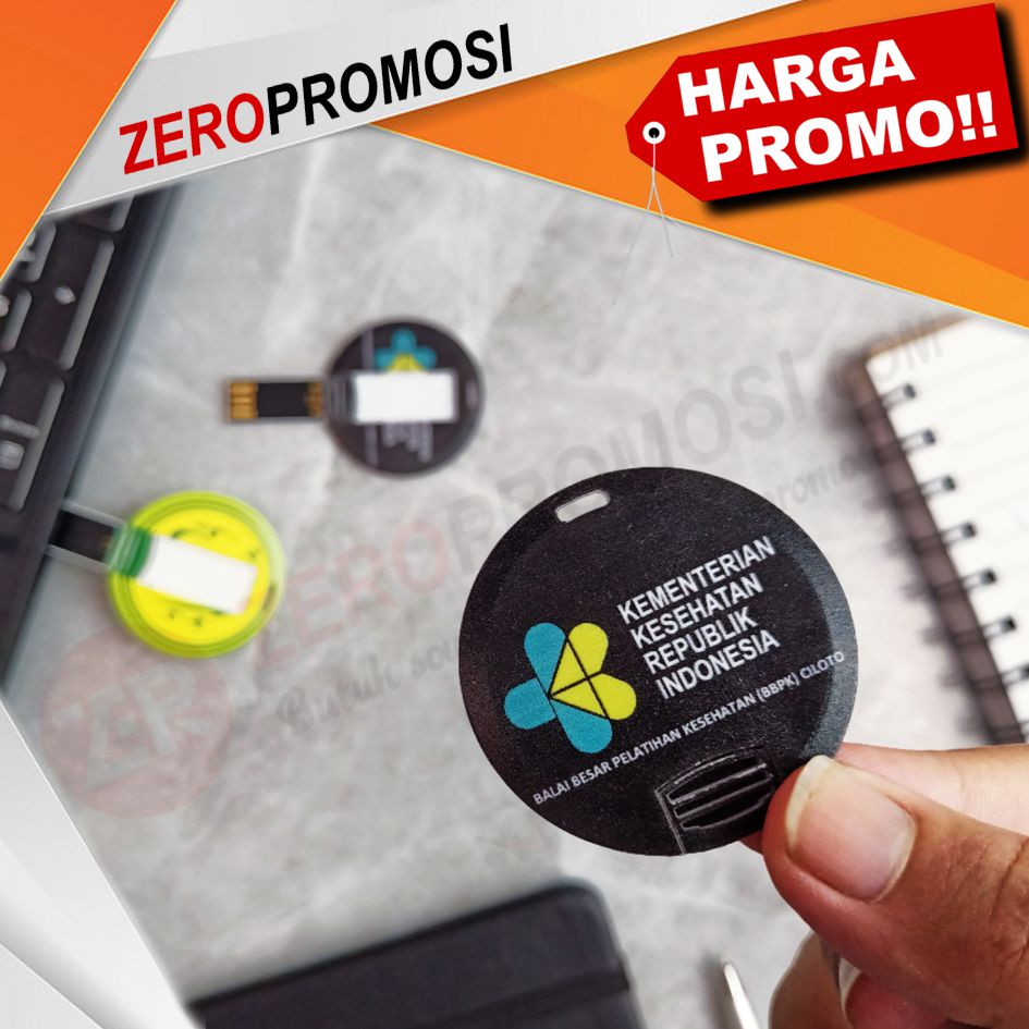 Promo Usb Flashdisk Card Custom Bulat fdcd14 souvenir - 16gb Diskon 4% ...