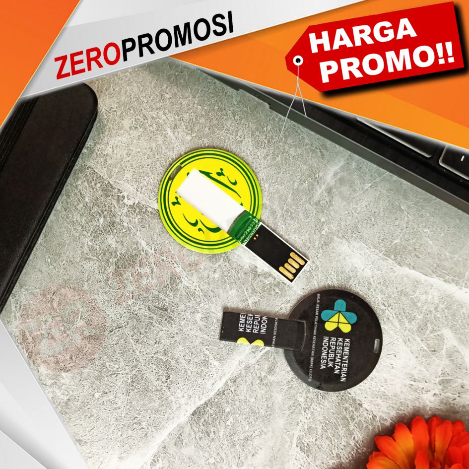Promo Usb Flashdisk Card Custom Bulat fdcd14 souvenir - 16gb Diskon 4% ...