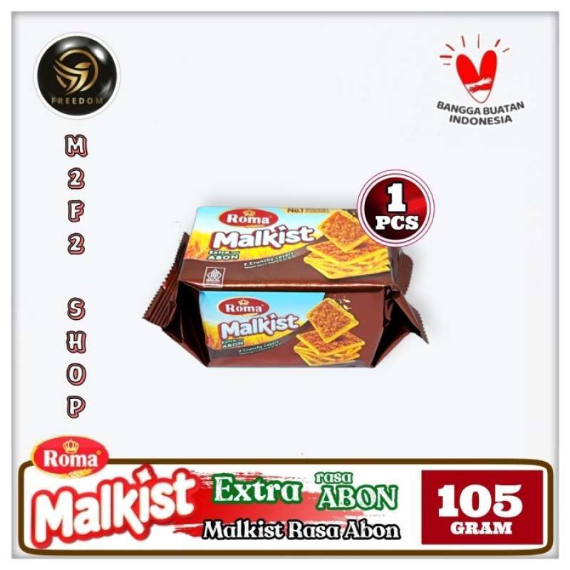 Promo Roma Biskuit Malkist Extra Rasa Abon Gurih - 105 Gr (kemasan ...