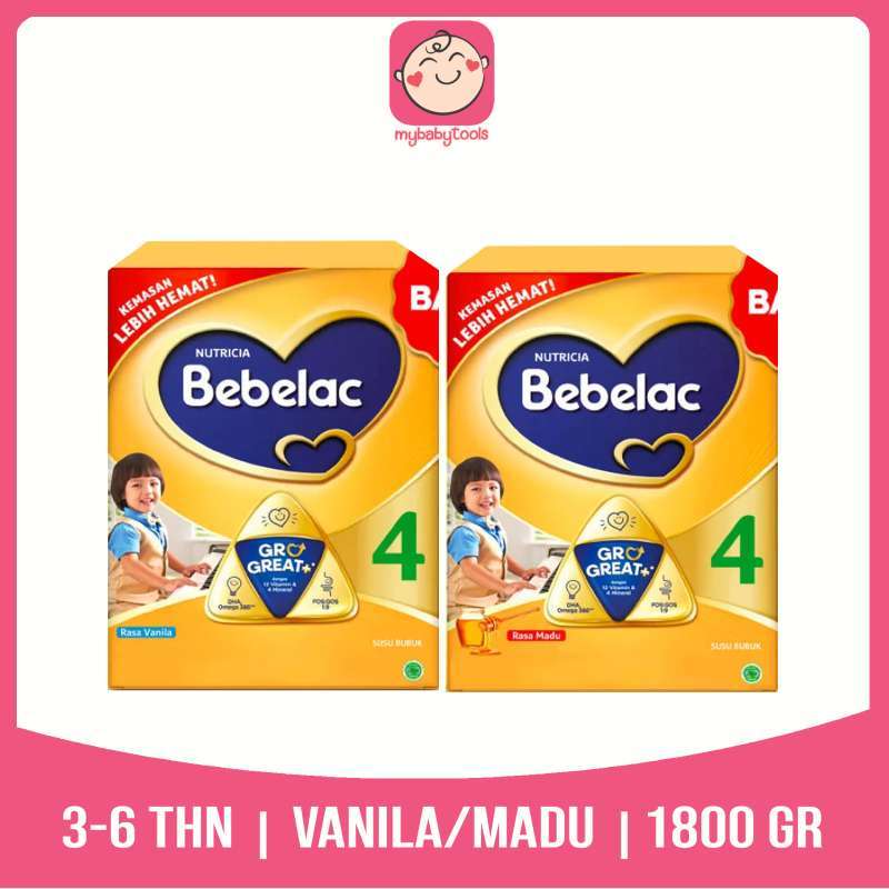 Promo Bebelac 4 1800 Gr Madu Vanila Susu Bubuk - = B4 Vanila 1800g Diskon 12% Di Seller ...