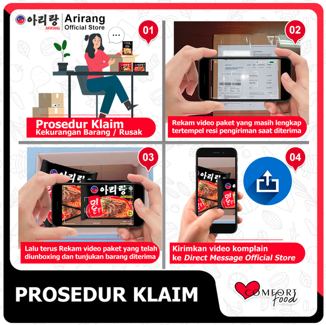 Promo Arirang Mie Instan Goreng Rasa Ayam 130g Diskon 10% di Seller Arirang Official Store ...