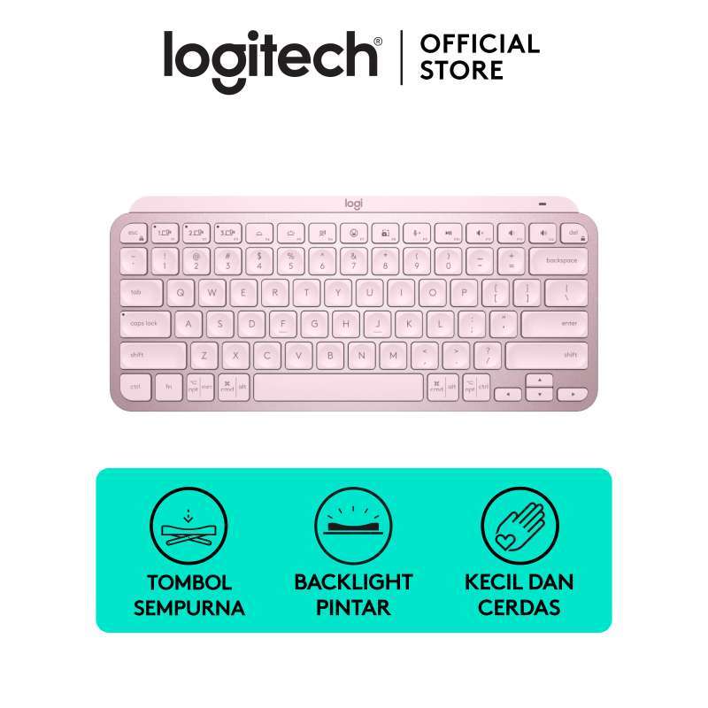 Promo Logitech Mx Keys Mini Keyboard Rose Diskon 30% Di Seller Logitech ...