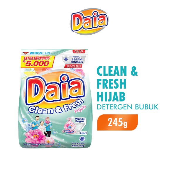 Promo Daia Clean & Fresh Hijab Detergen Bubuk 245 G Diskon 20% Di ...