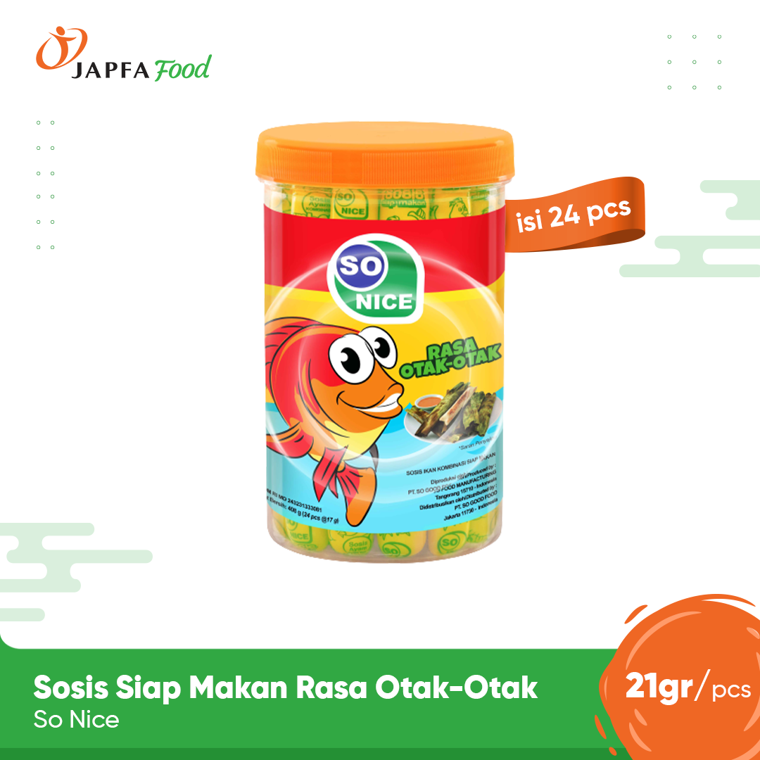 Jual So Nice Sosis Siap Makan Rasa Otak-otak 24 Pcs X 21 Gr Di Seller Japfa Food Bintaro ...