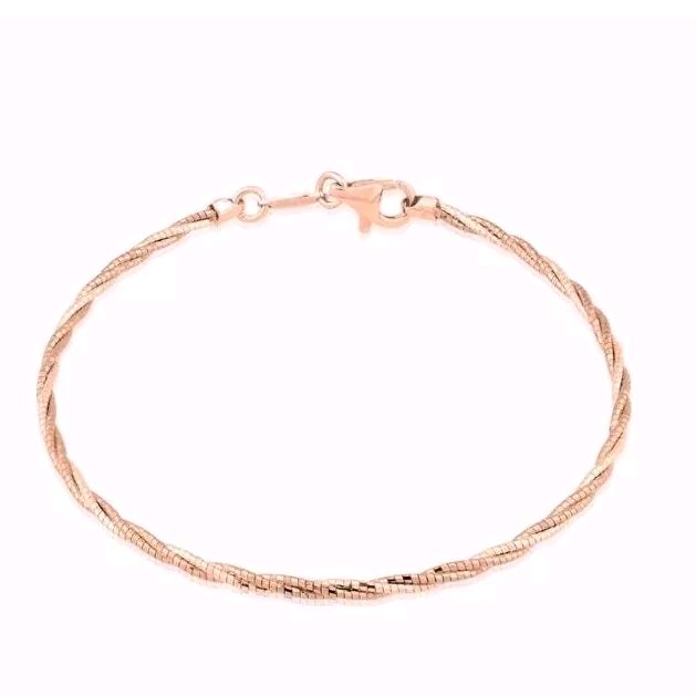 Jual Perhiasan UBS Gelang Wanita Model Korea Pro Italy RoseGold Elegant ...