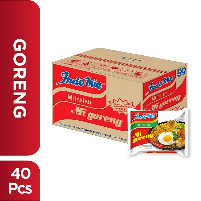 Promo Indomie Goreng Mie Instan 85 G [40 Pcs/ 1 Karton] Diskon 9% Di Seller Langgan Fbb - Gudang ...