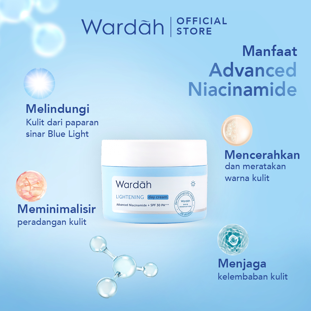 Promo Wardah Lightening Day Cream Advanced Niacinamide Spf 30 Pa ...