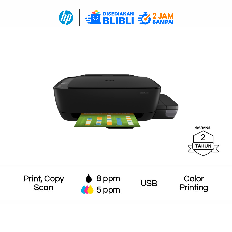 Promo Hp 315 Ink Tank All-in-one Printer (print-copy- Scan) Diskon 29% ...
