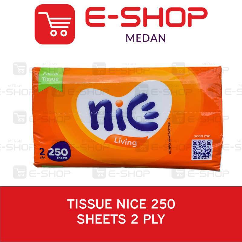 Promo Tisu Tissue Nice Facial Tissue 250 Sheets 2ply Kemasan Baru ...