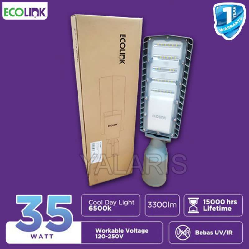 Jual Ecolink Led Lampu Jalan Pju Sorot 35w 35watt 35 W Watt Putih 6500k Garansi 1 Tahun Di ...
