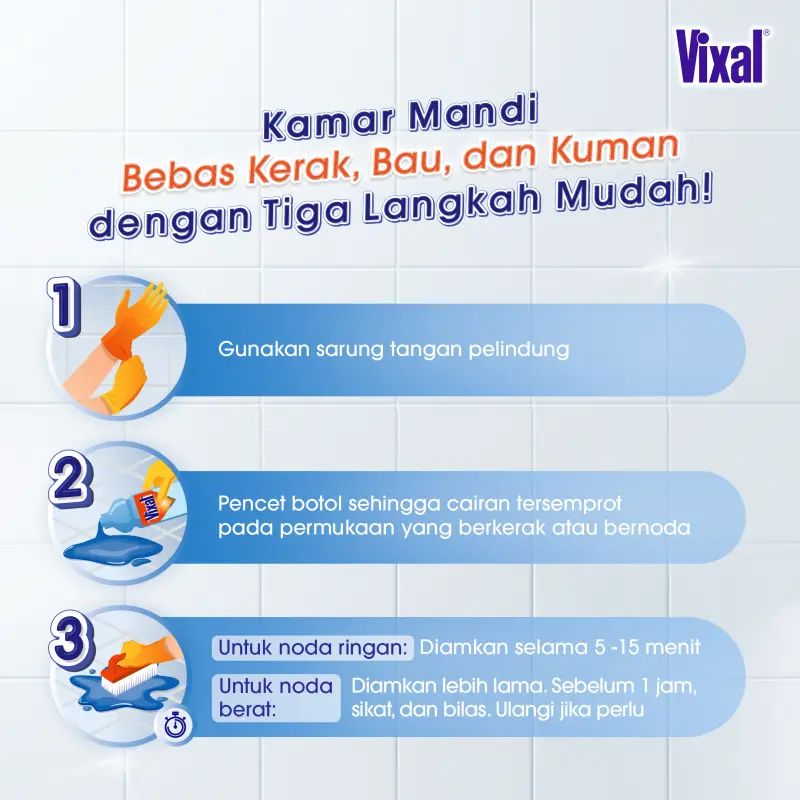 Promo Vixal Pembersih Porselen & Kamar Mandi Hcl Anti Kerak Bandel ...