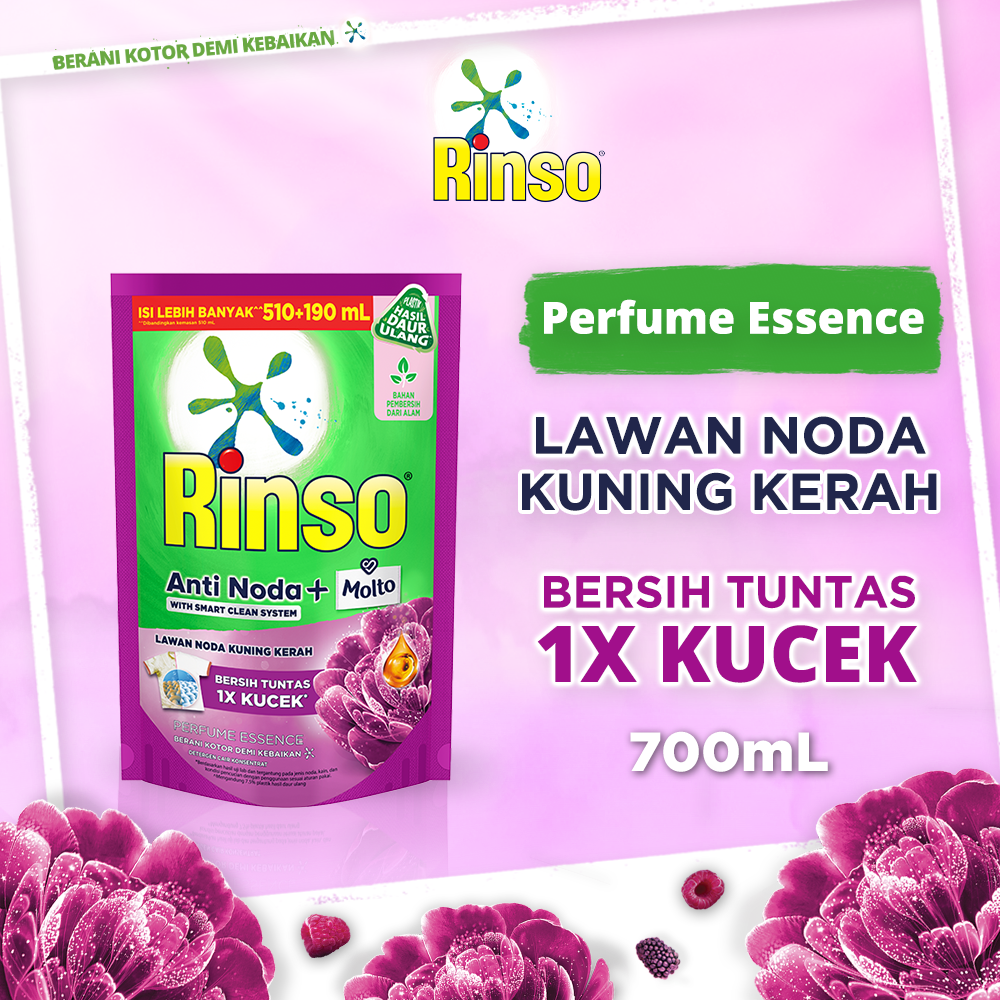 Promo Rinso Molto Detergent Cair Deterjen Anti Noda Perfume Essence 700 ...