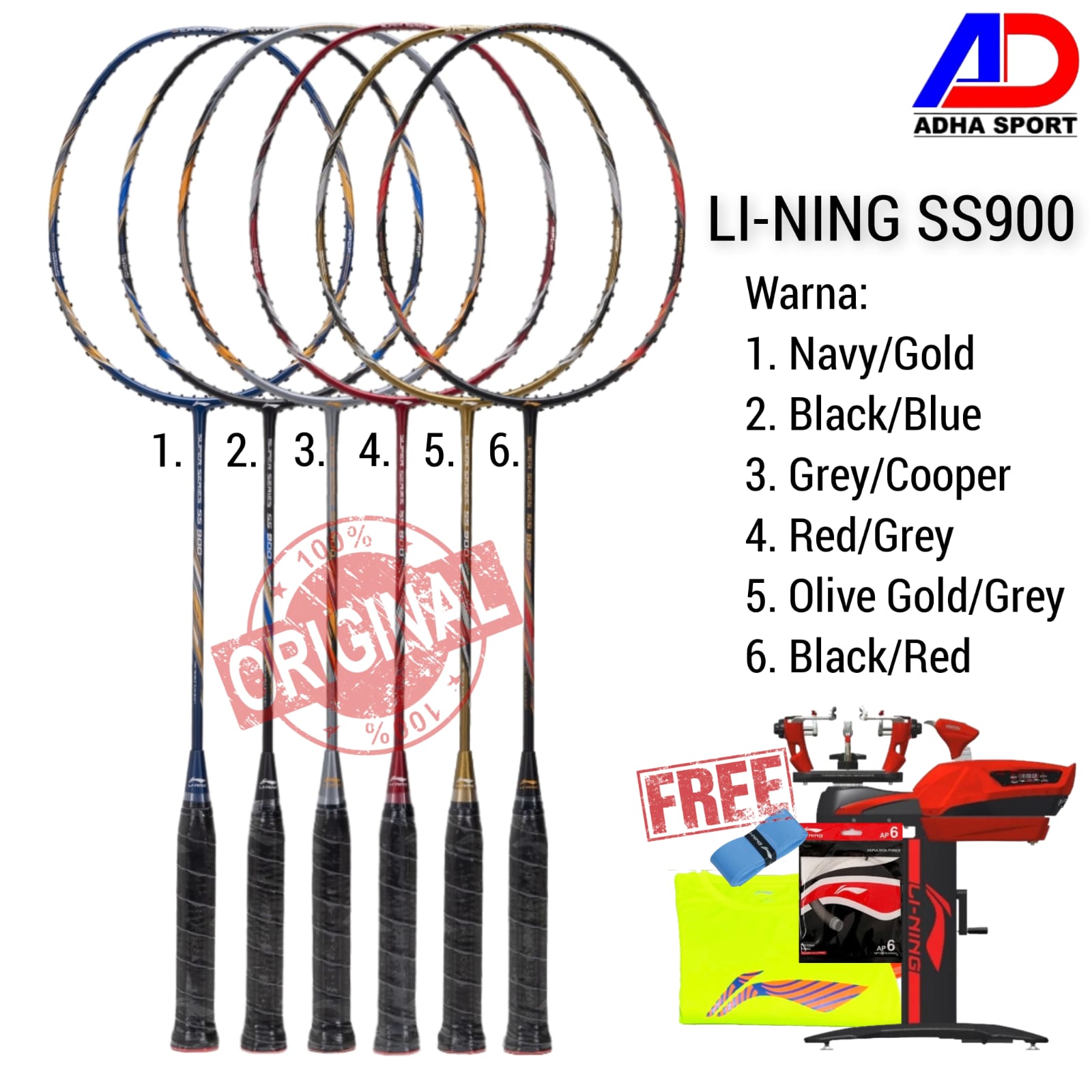 Jual Raket Lining Ss 900 Original Terbaru - Harga Promo Murah Juni 2024 ...