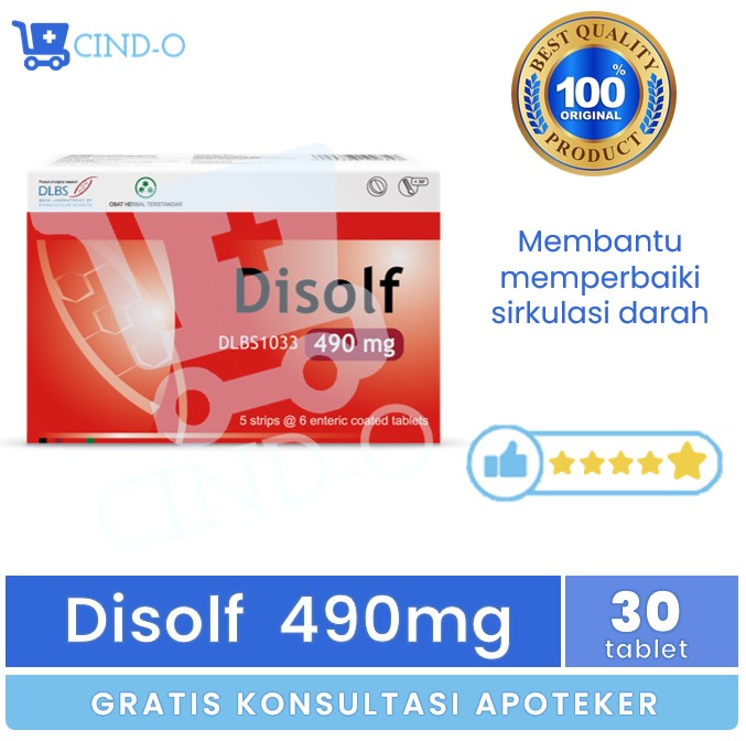 Jual Disolf EC 490Mg Per Box - Membantu Memperbaiki Sirkulasi Darah di ...
