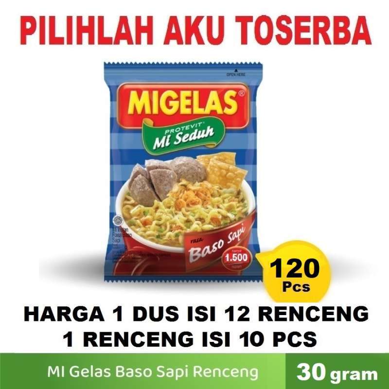 Promo Mie Gelas Migelas Rasa Baso Sapi @28 Gr - (harga 1 Dus Isi 12 ...