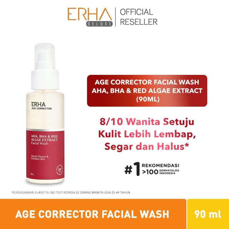 Promo ERHA Age Corrector Facial Wash - Sabun Wajah Anti Aging AHA, BHA ...