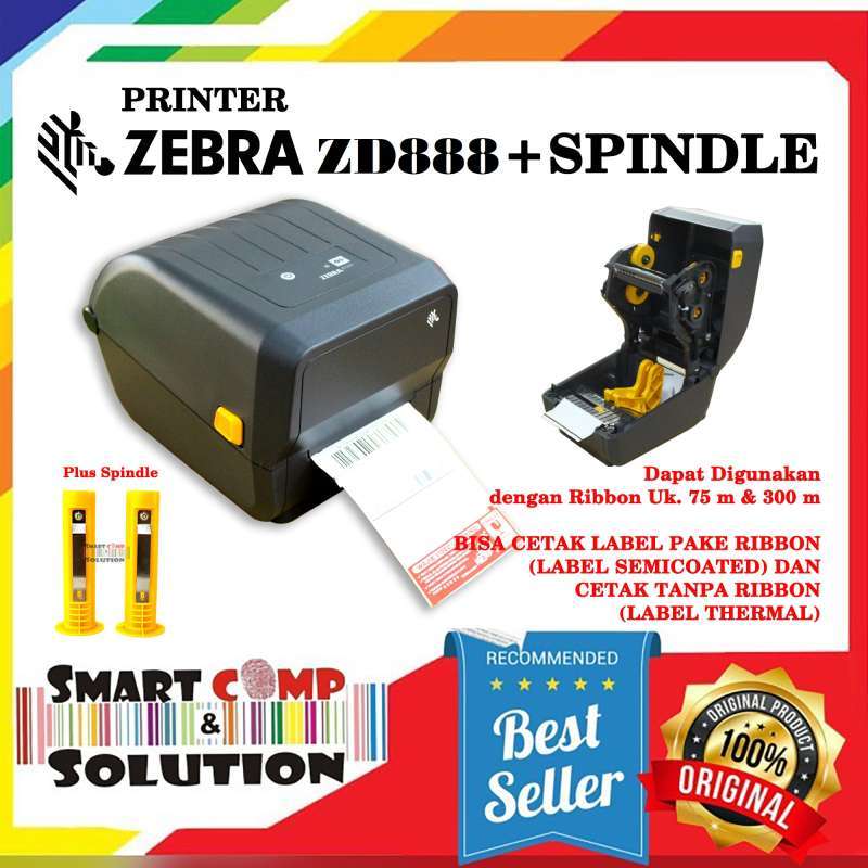 Jual Printer Stiker Label Barcode Zebra ZD888 Pengganti GC420t - ZD888T ...