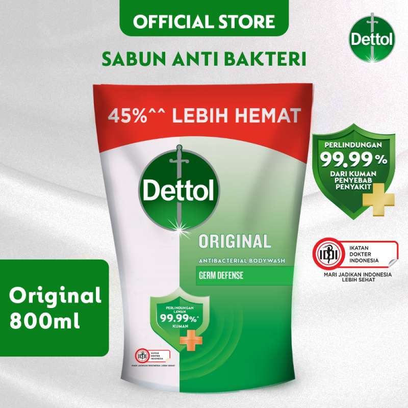 Promo Dettol Sabun Mandi Cair Anti Bakteri Original Jumbo [800 g ...