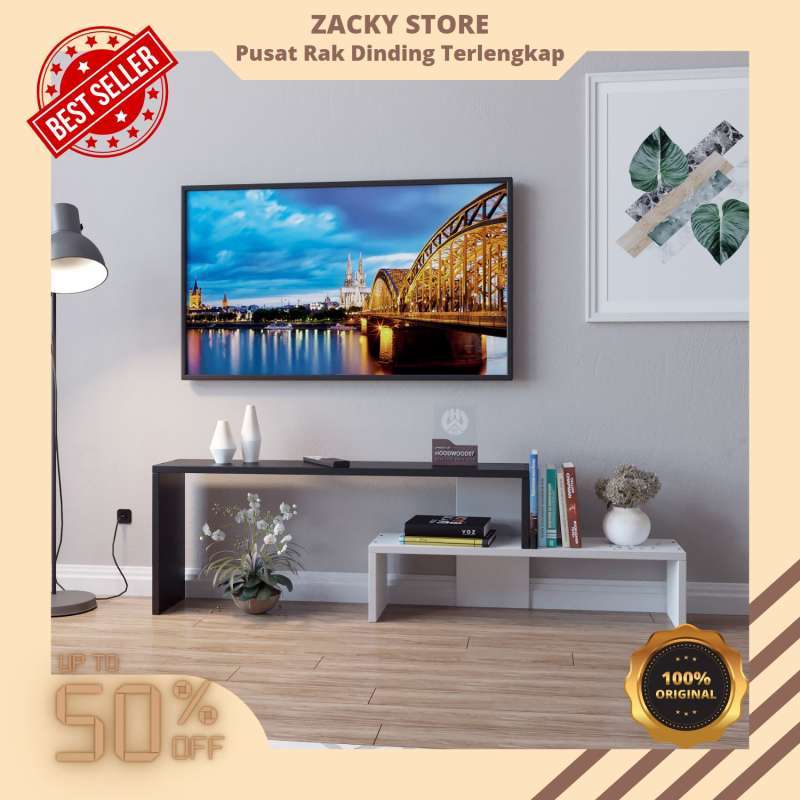 Promo Rak Dinding / Rak Tv Minimalis Serbaguna Gantung / Tempel R 013 Diskon 29% Di Seller Zacky ...