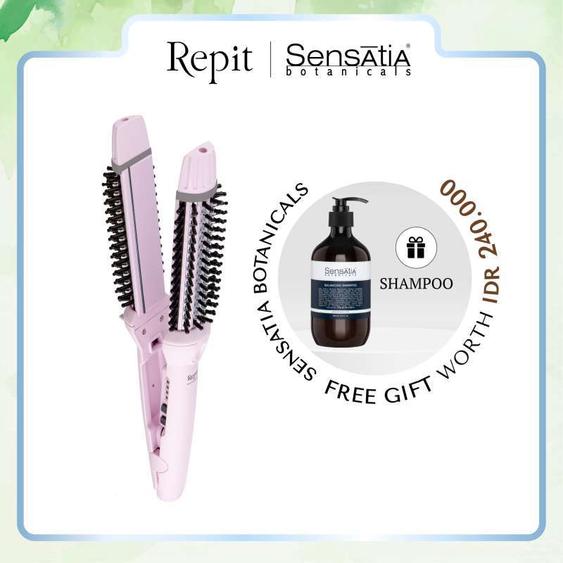 Promo Repit Catokan Sisir / Magic Brush Iron 2in1 Titan 30mm Diskon 30% ...