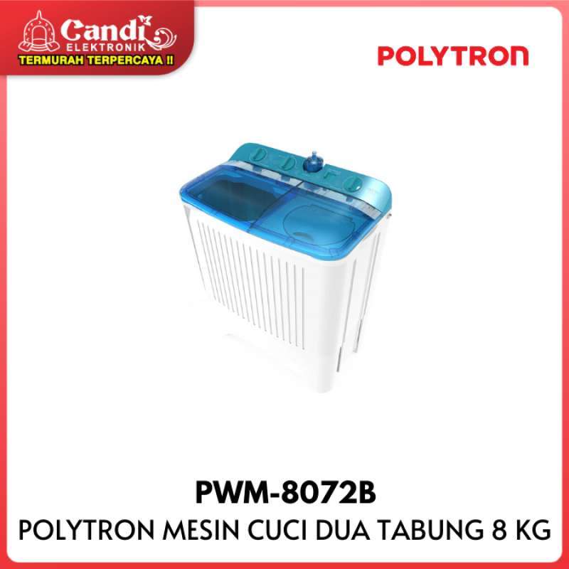 Jual Polytron Mesin Cuci 2 Tabung 8kg Pwm-8072n / Pwm 8072 N / Pwm8072 ...