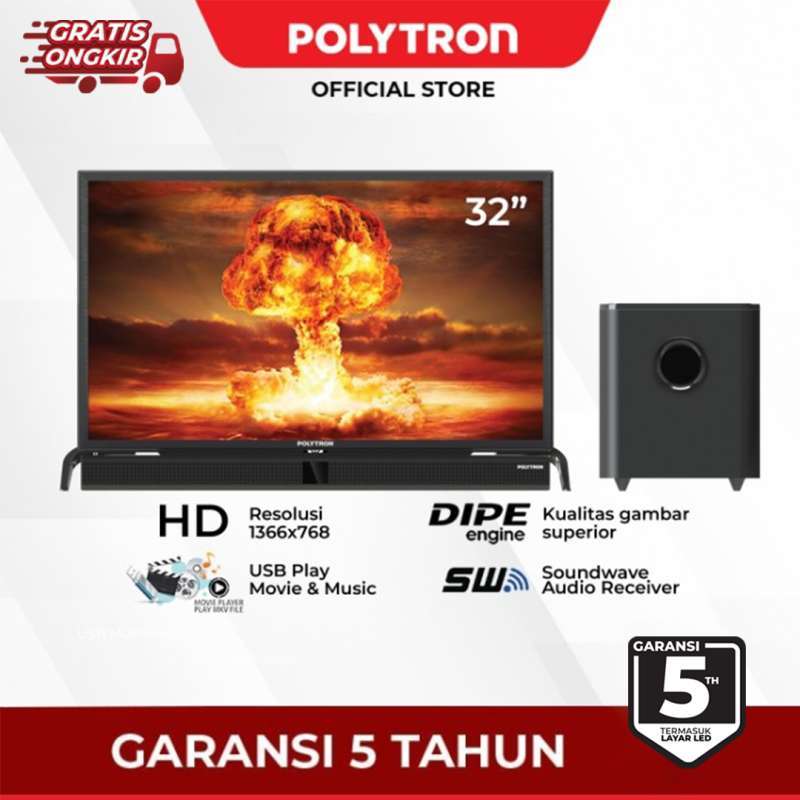 Jual Polytron Cinemax Soundbar Digital Led Tv 32 Pld 32bv1558 Di Seller Polytron Official Store ...