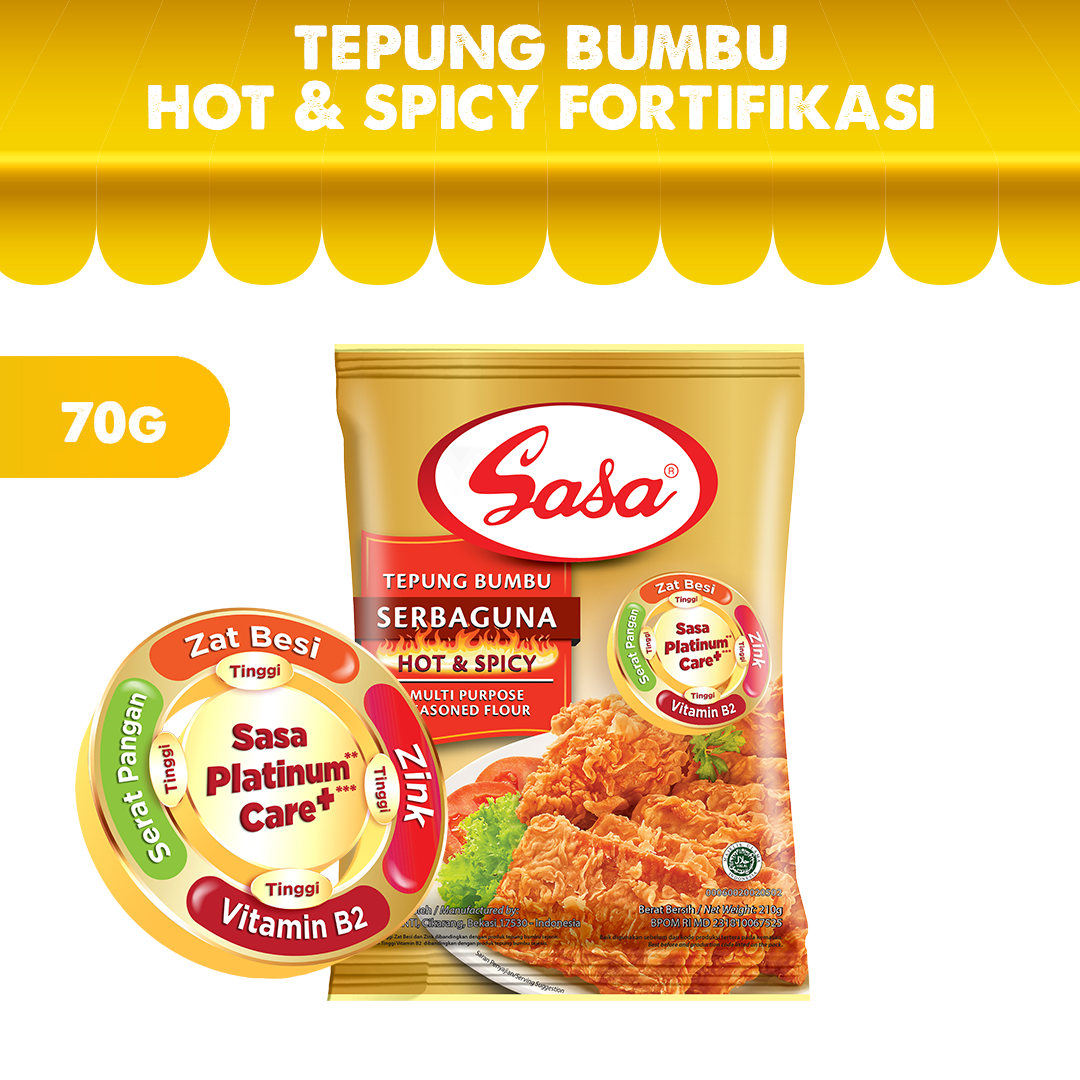 Jual SASA Tepung Bumbu Hot [70g x 10 pcs] di Seller Sasa Mart ...