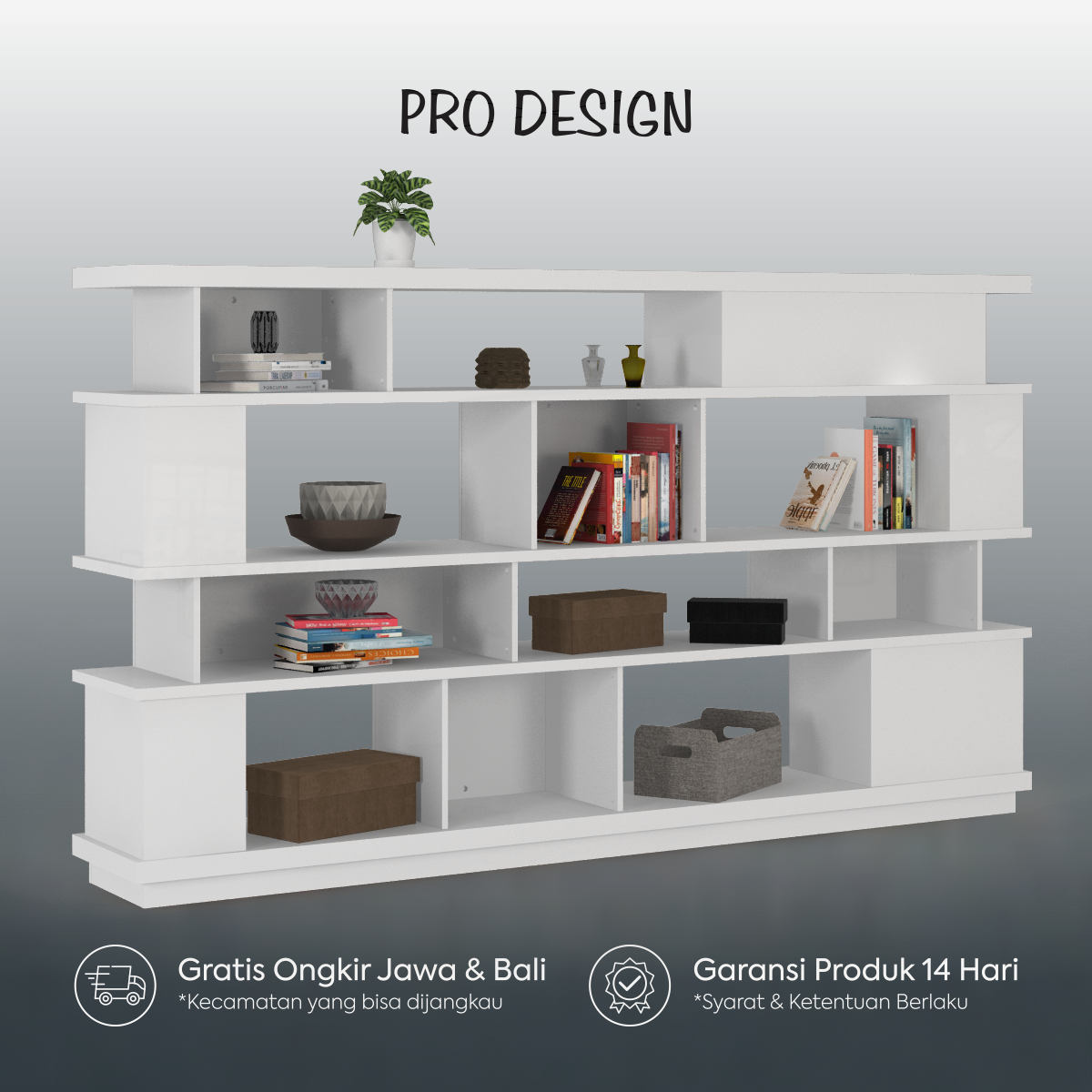 Promo Pro Design Patron Rak Display - White Glossy Diskon 54% di Seller ...