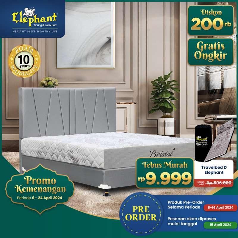 Promo Springbed Orthopedic Elephant Tipe Bristol / Tanpa Per - 120 X ...