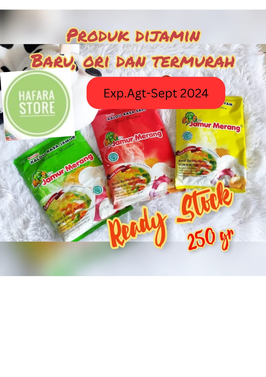 Jual Kaldu Jamur Cap Merang 250gr Rasa Original di Seller Hafara_Store ...
