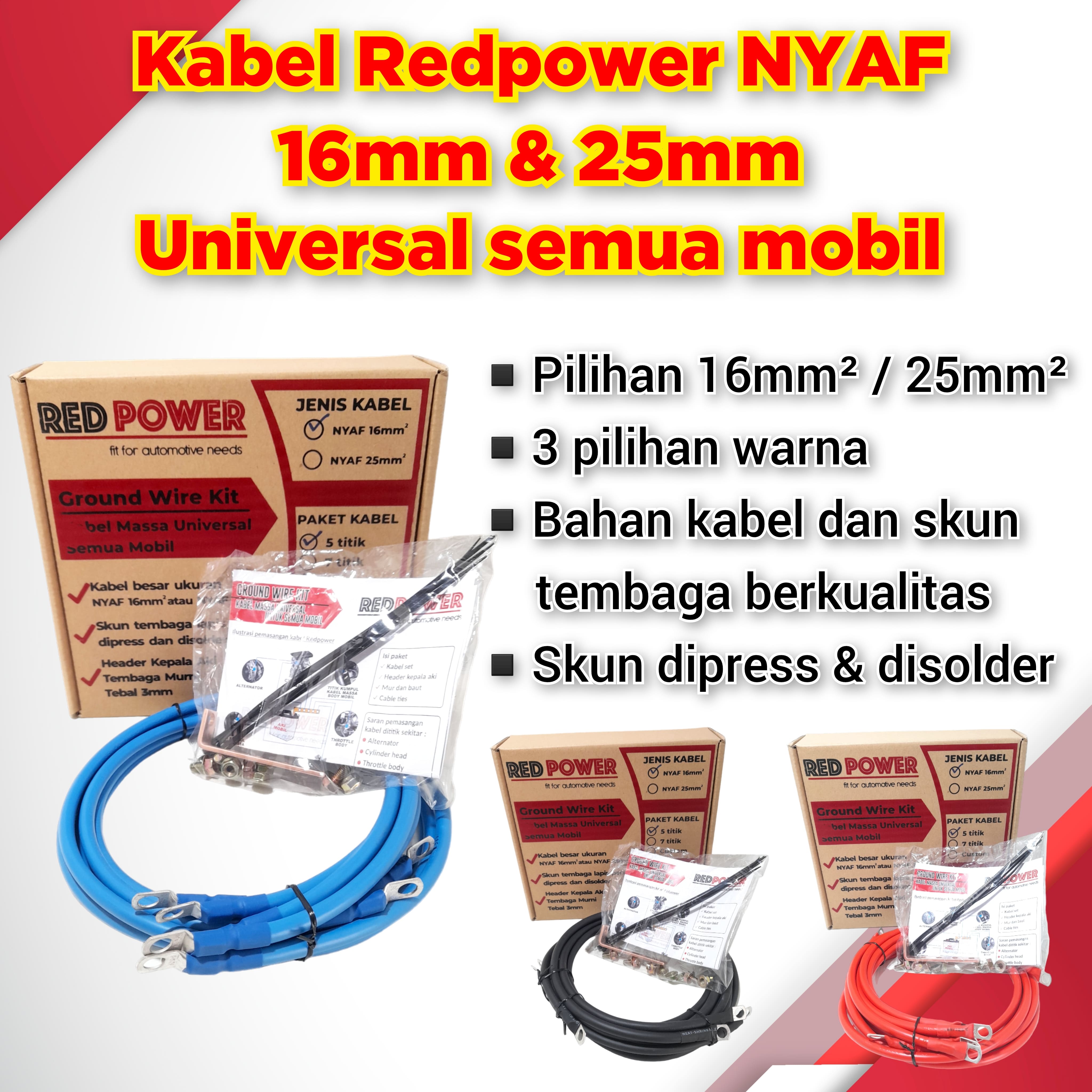 Jual Kabel Grounding Nyaf 16 Original Murah - Harga Diskon Maret 2024 | Blibli.com