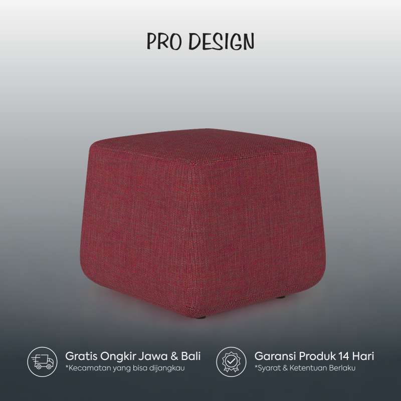 Promo Pro Design Rhea Stool / Bangku kaki / Ottoman 55 Fabric Diskon 28 ...
