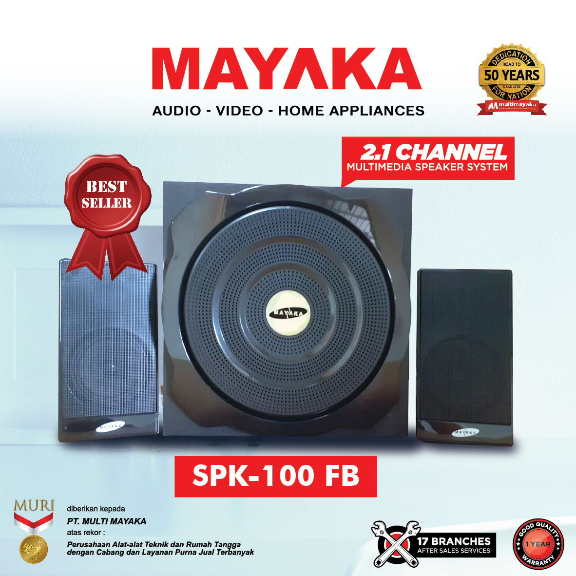 Jual Mayaka Speaker Aktif Multimedia SPK100FB - Garansi Resmi Mayaka di ...