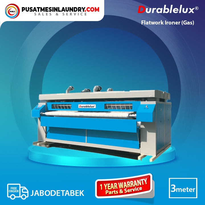 Promo Flatwork Roll Ironer 3 Meter, Mangler Tipe Gas, Mesin Setrika ...
