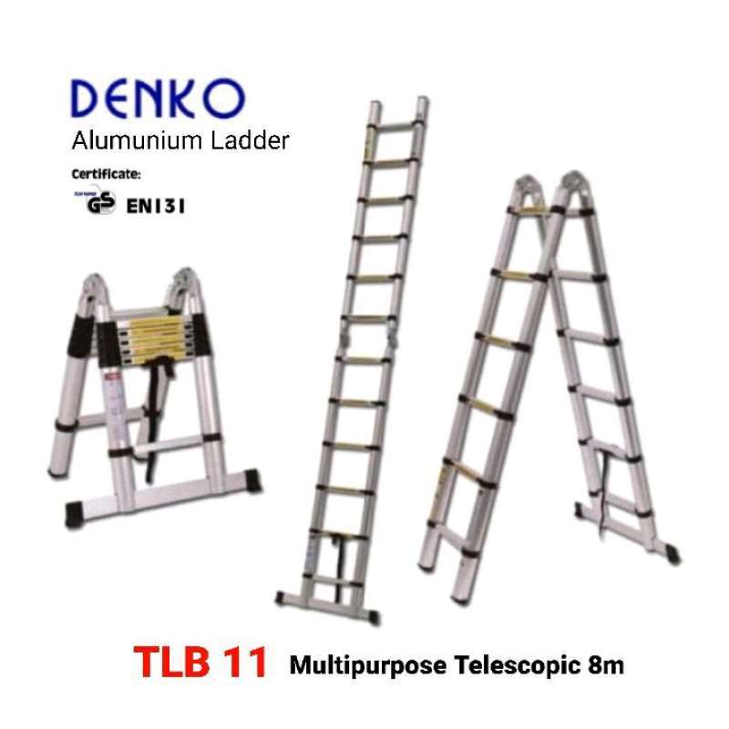 Jual Tangga Lipat Teleskopik 8 Meter / Alumunium Double Telescopic ...