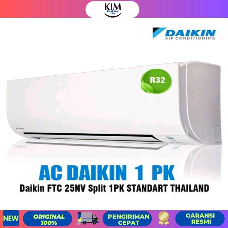 Jual AC DAIKIN 1 PK FTC25NV14 [1 PK] THAILAND R32 [INDOOR+OUTDOOR UNIT ...