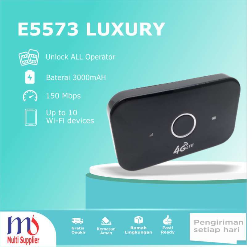 Promo Modem Luxury Mifi 5 Pro E5573 E5573s+ Max 3000mah 4g Lte Unlock ...