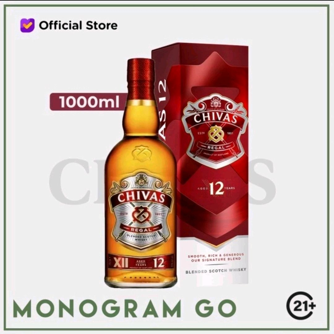 Jual Chivas Regal 12 Years Old 1000ml di Seller MONOGRAM.GO Official ...